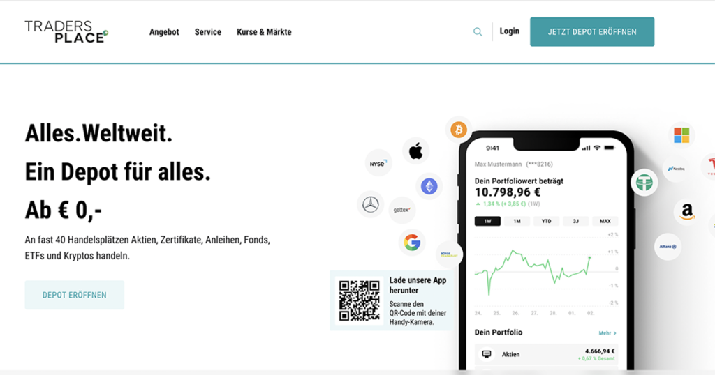 Neuer Neobroker: Traders Place geht mit Full-Package-Angebot an den Start